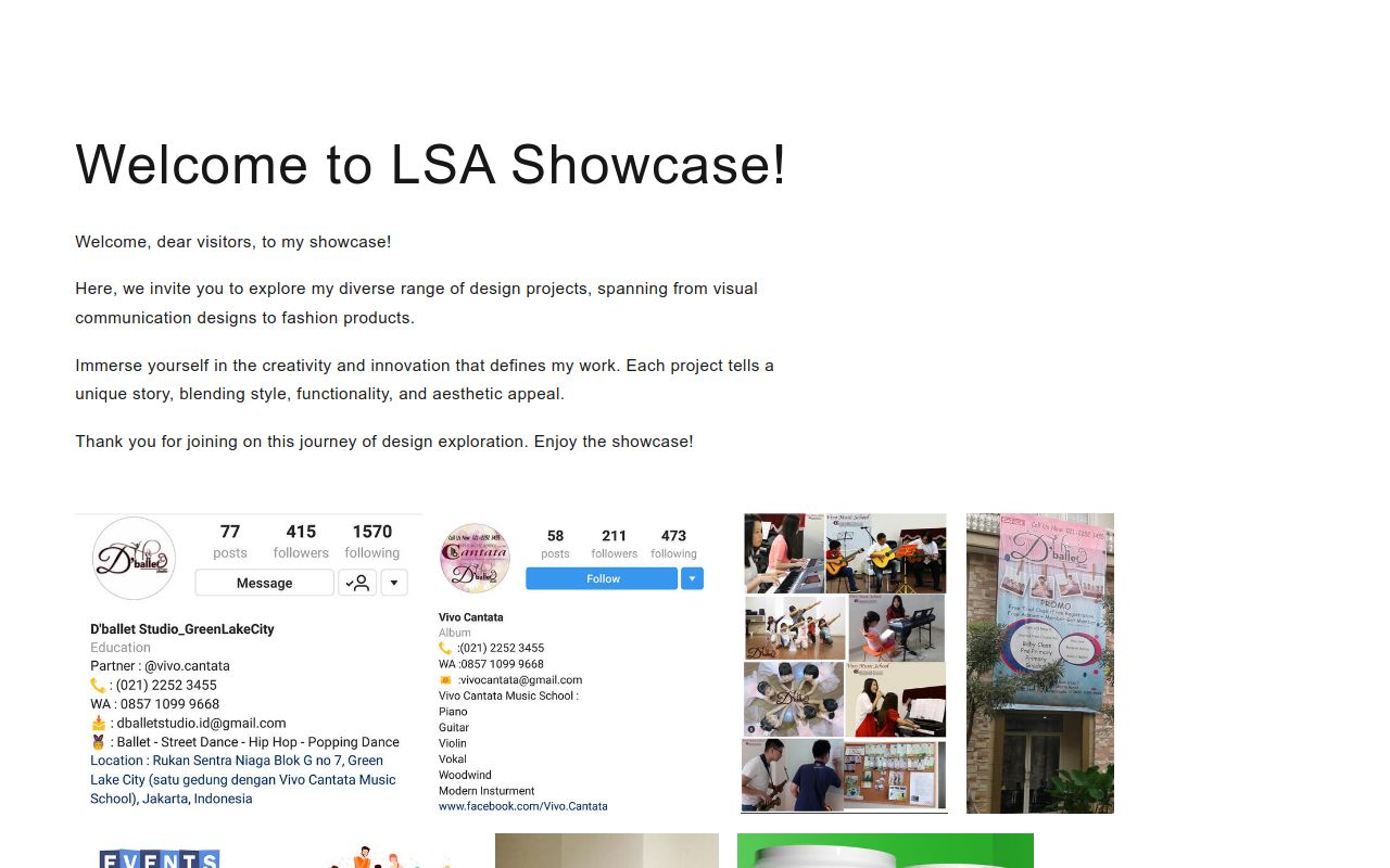 LSA's Showcase